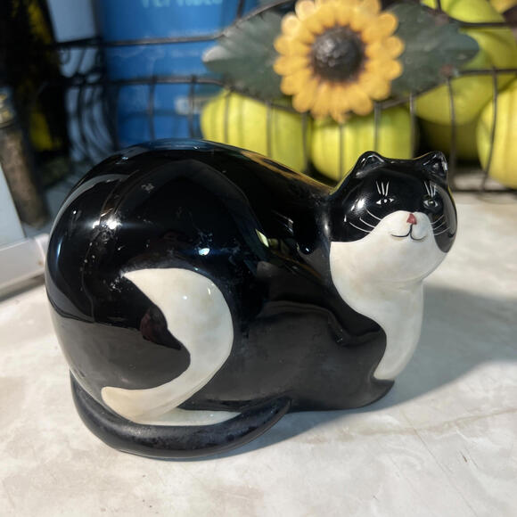 Other | 5 Warren Kimble 202 Boston Warehouse Black White Cat Figurine ...